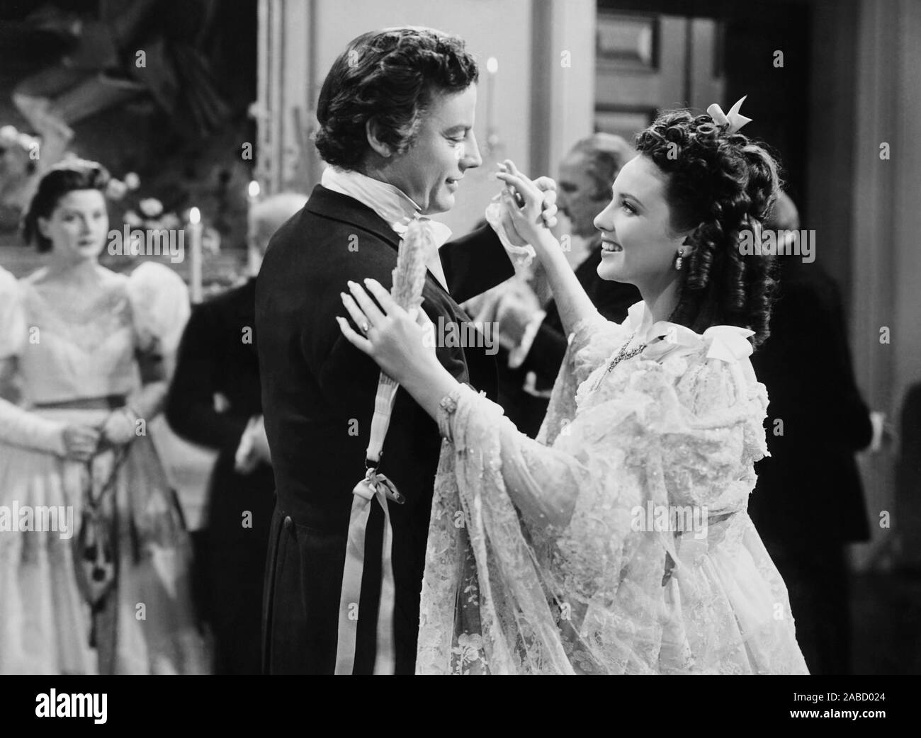 THE LOVES OF EDGAR ALLAN POE, from left: Shepperd Strudwick, Linda ...