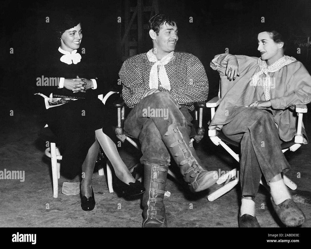 LOVE ON THE RUN, from left: Mary Loos, Clark Gable, Joan Crawford on ...