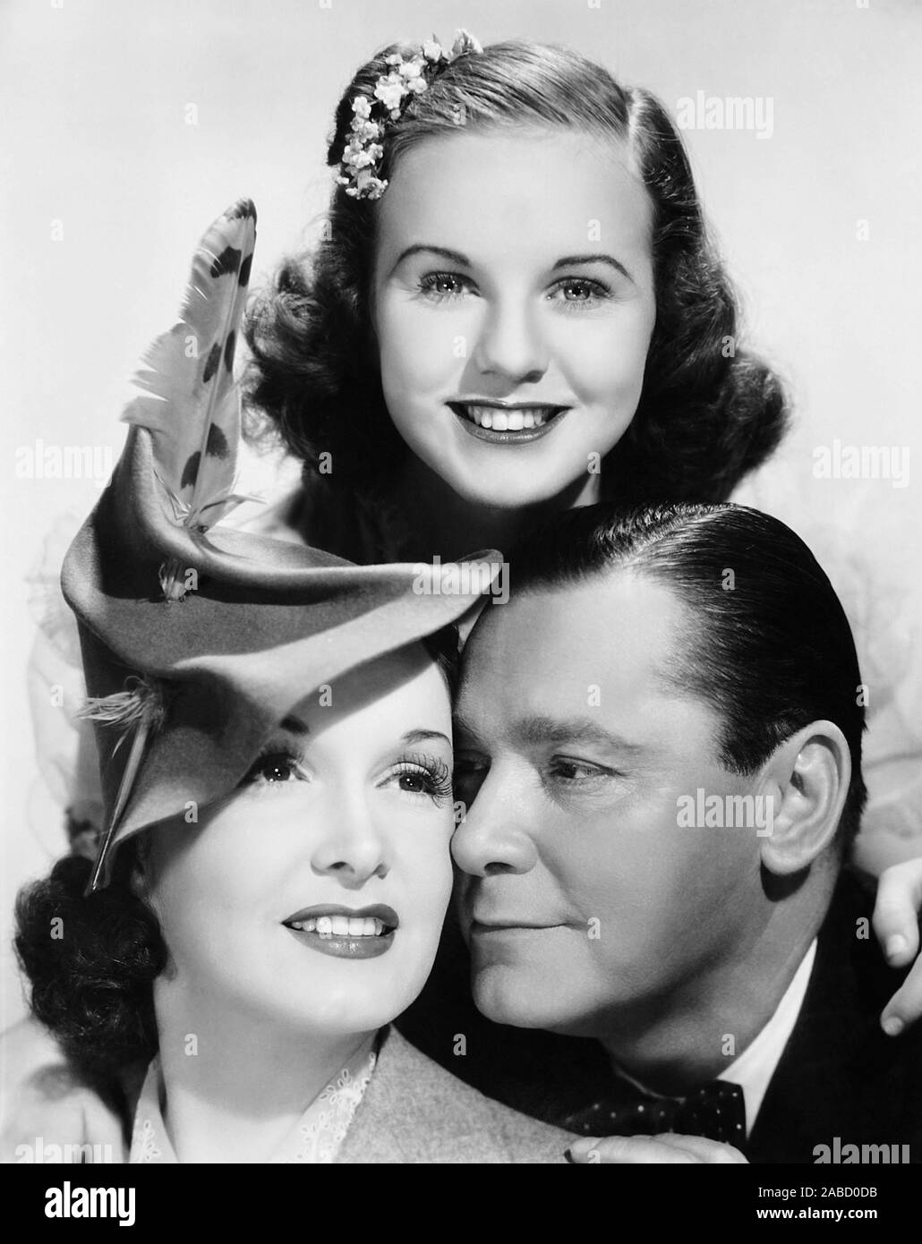 MAD ABOUT MUSIC, from left: Gail Patrick, Deanna Durbin (top), Herbert ...