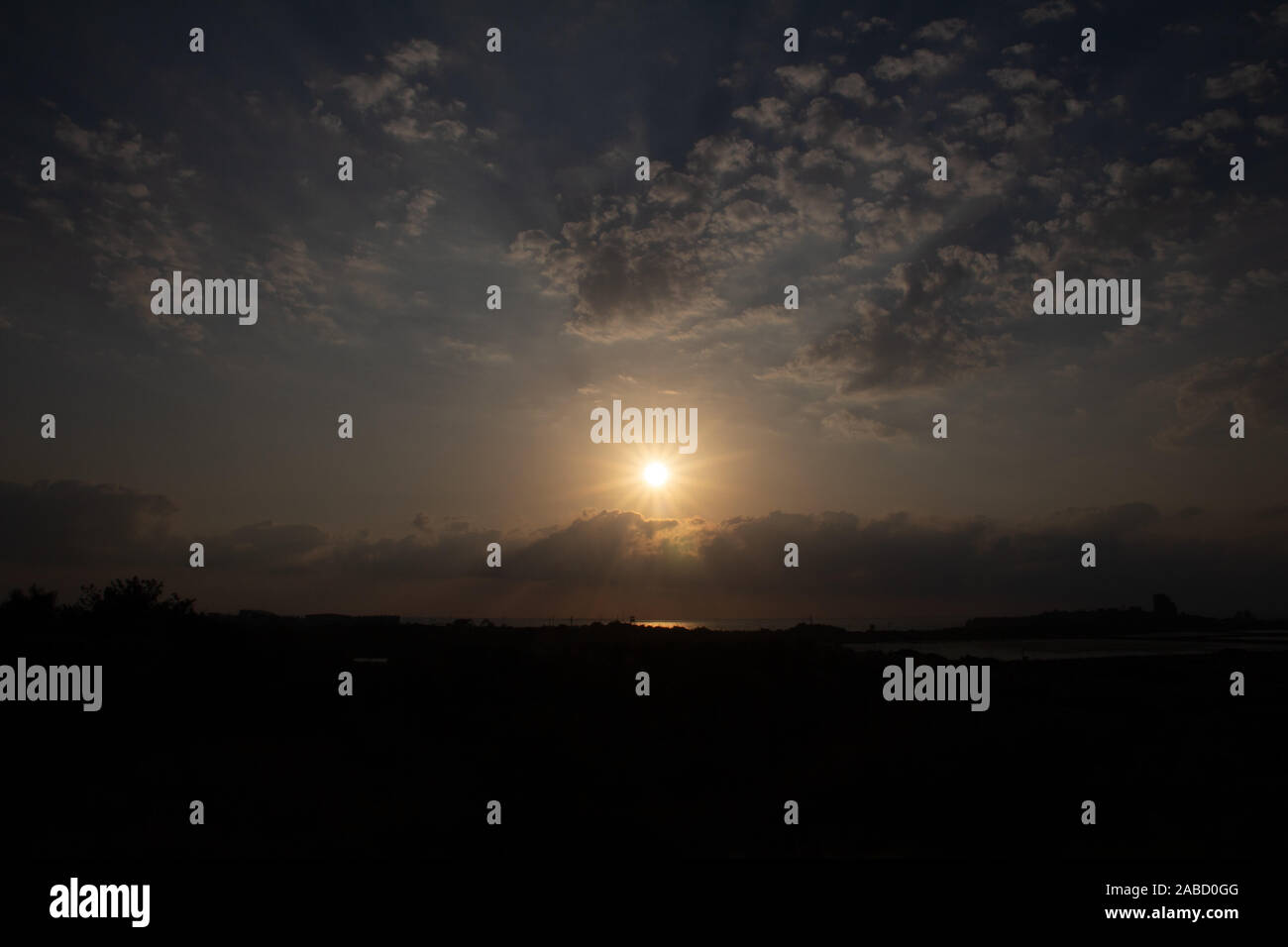 the sunset in different perspective and beauty of it in the colors of ...