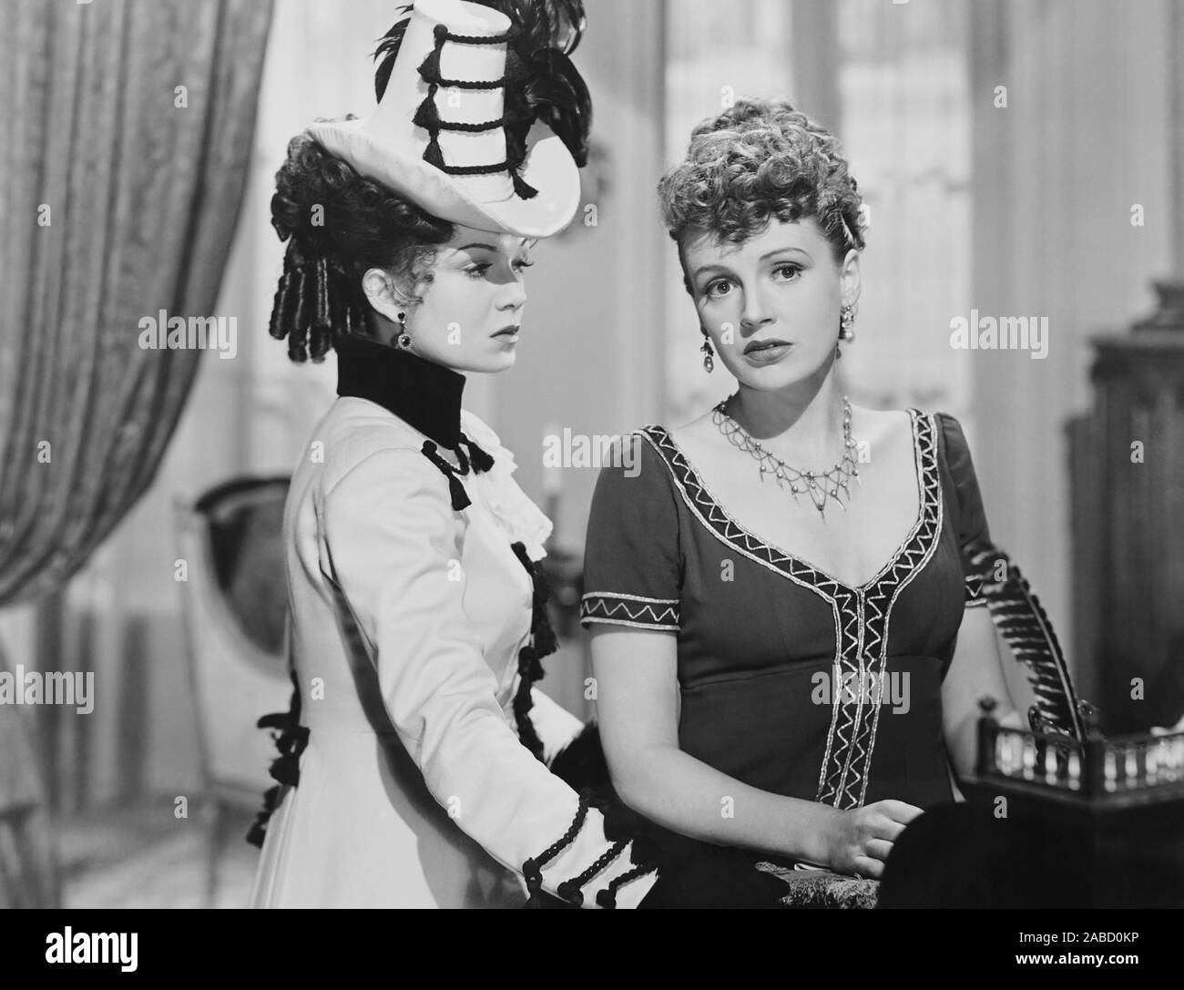 THE MAGIC BOW, from left: Jean Kent, Phyllis Calvert, 1946 Stock Photo ...