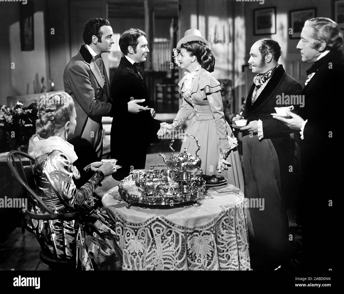 MAGNIFICENT DOLL, from left, center, David Niven, Burgess Meredith ...