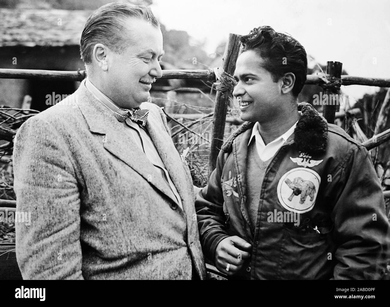 MAN-EATER OF KUMAON, from left: director Byron Haskin, Sabu on set ...