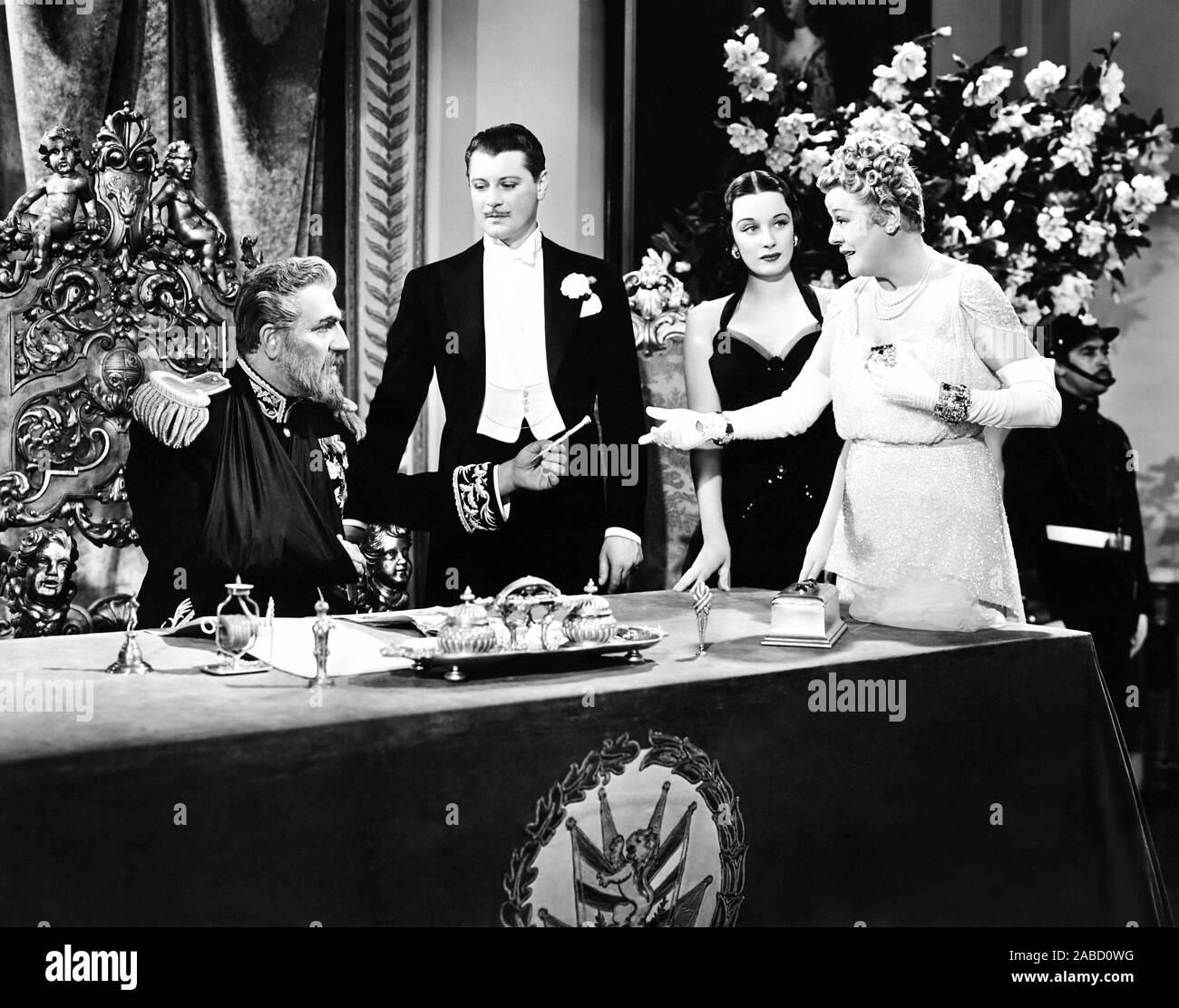 THE MAGNIFICENT FRAUD, from left, Akim Tamiroff, Ralph Forbes, Patricia ...