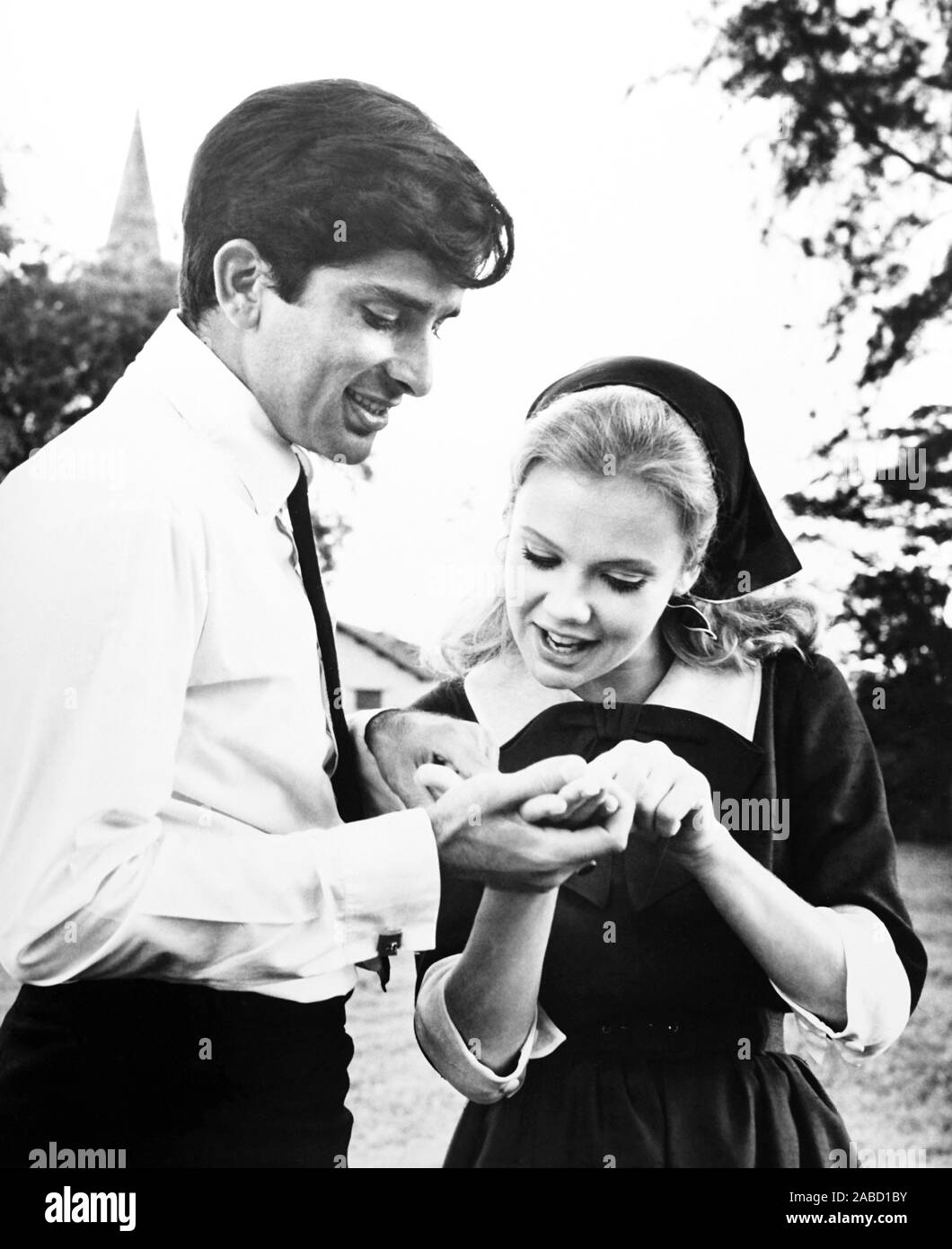 A Matter Of Innocence Aka Pretty Polly From Left Shashi Kapoor Hayley Mills 1967 Stock