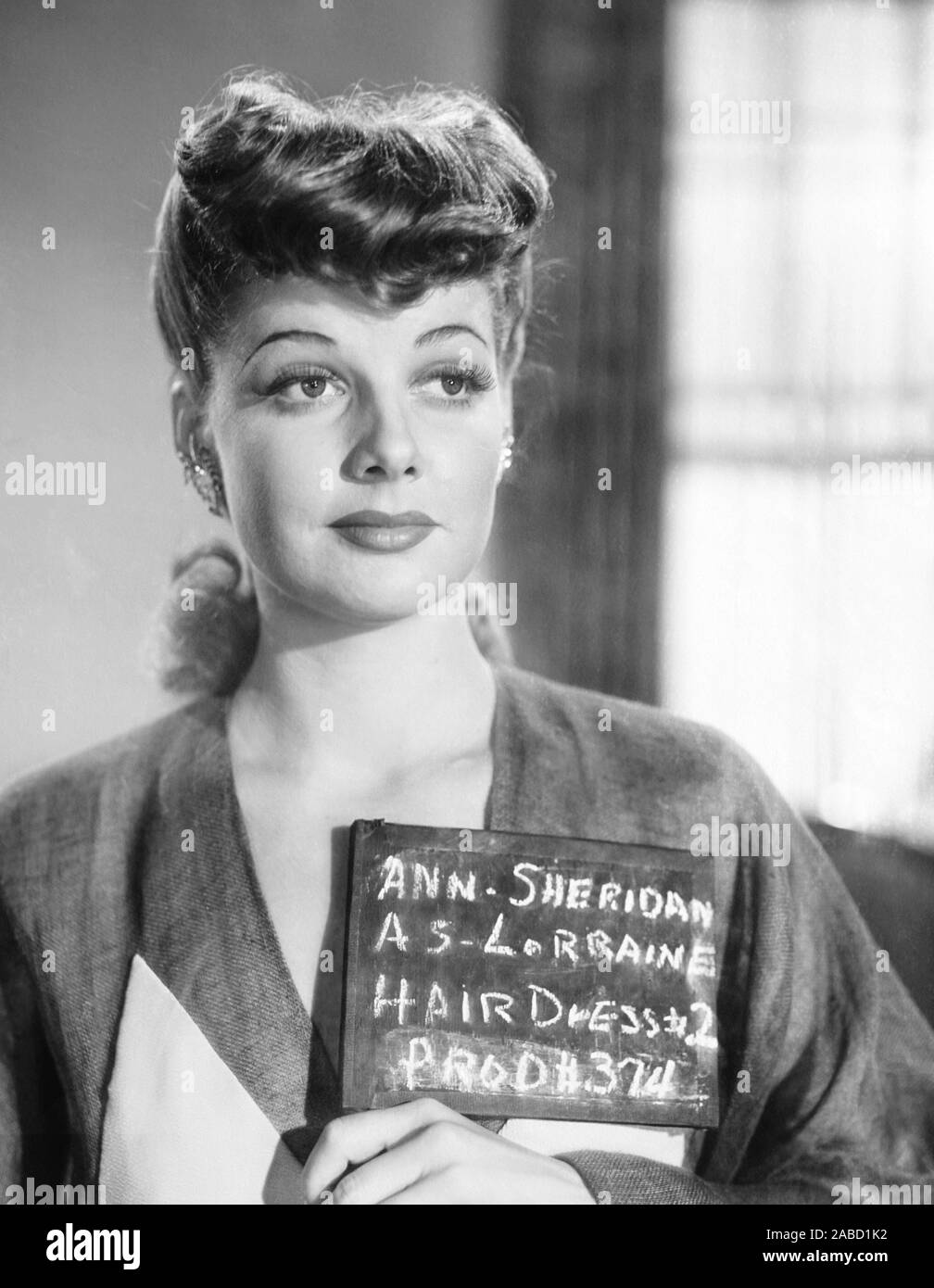 THE MAN WHO CAME TO DINNER, Ann Sheridan hair test shot, 1942 Stock ...