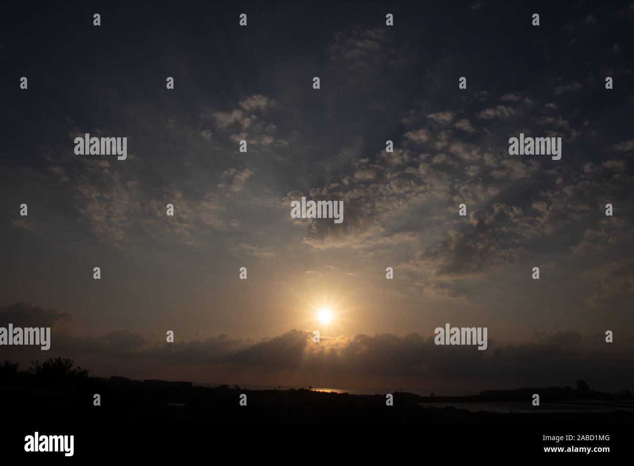 the sunset in different perspective and beauty of it in the colors of ...