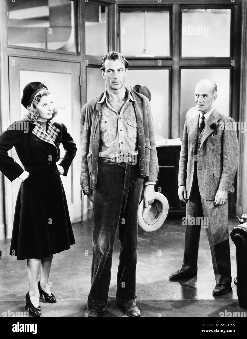 MEET JOHN DOE, from left: Barbara Stanwyck, Gary Cooper, James Gleason ...