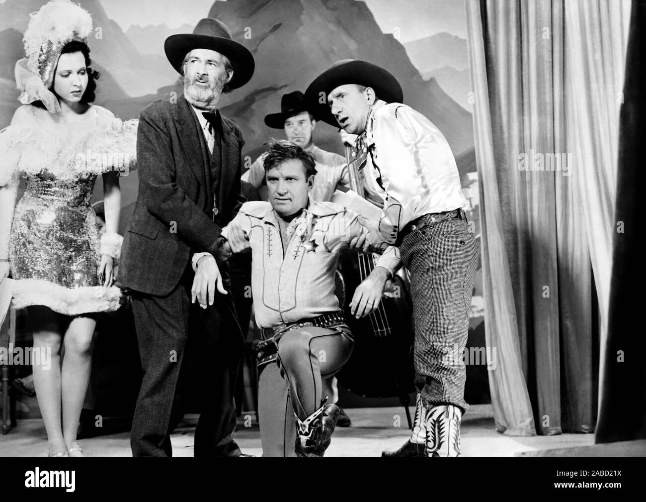 MELODY RANCH, from left, Ann Miller, George 'Gabby' Hayes, Gene Autry ...