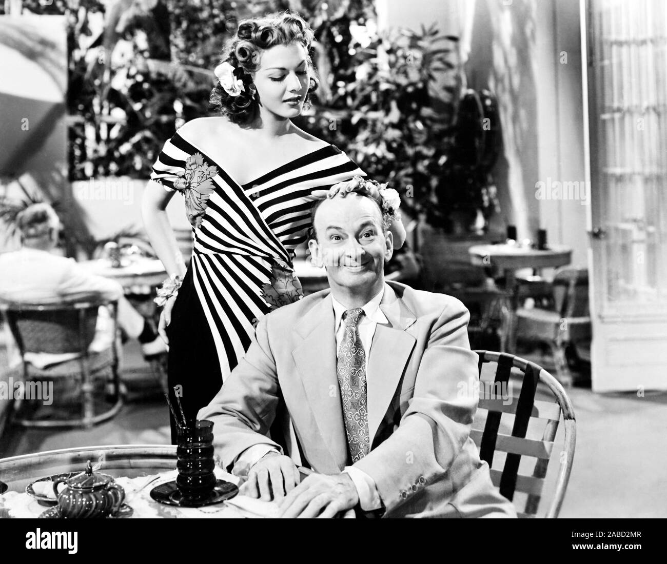MOONLIGHT IN HAWAII, from left, Maria Montez, Leon Errol, 1941 Stock ...