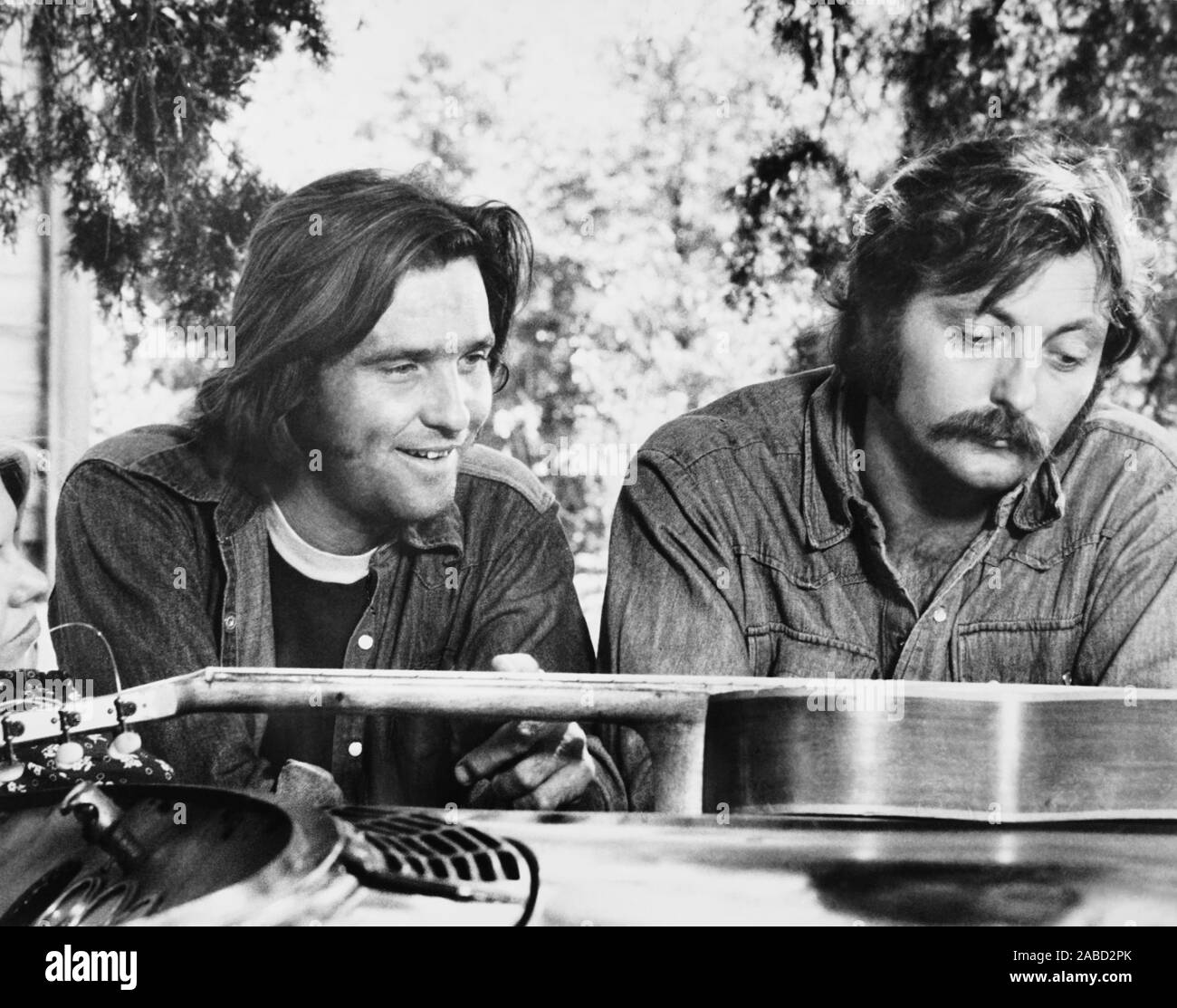 MOONRUNNERS, from left: Kiel Martin, James Mitchum, 1975 Stock Photo ...