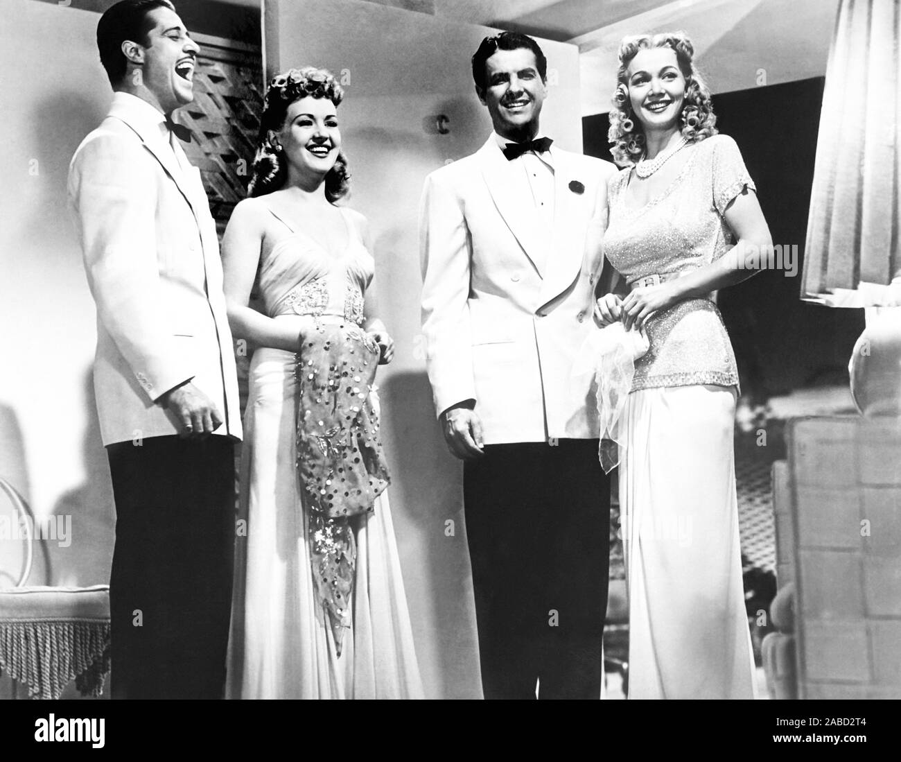 MOON OVER MIAMI, from left, Don Ameche, Betty Grable, Robert Cummings ...