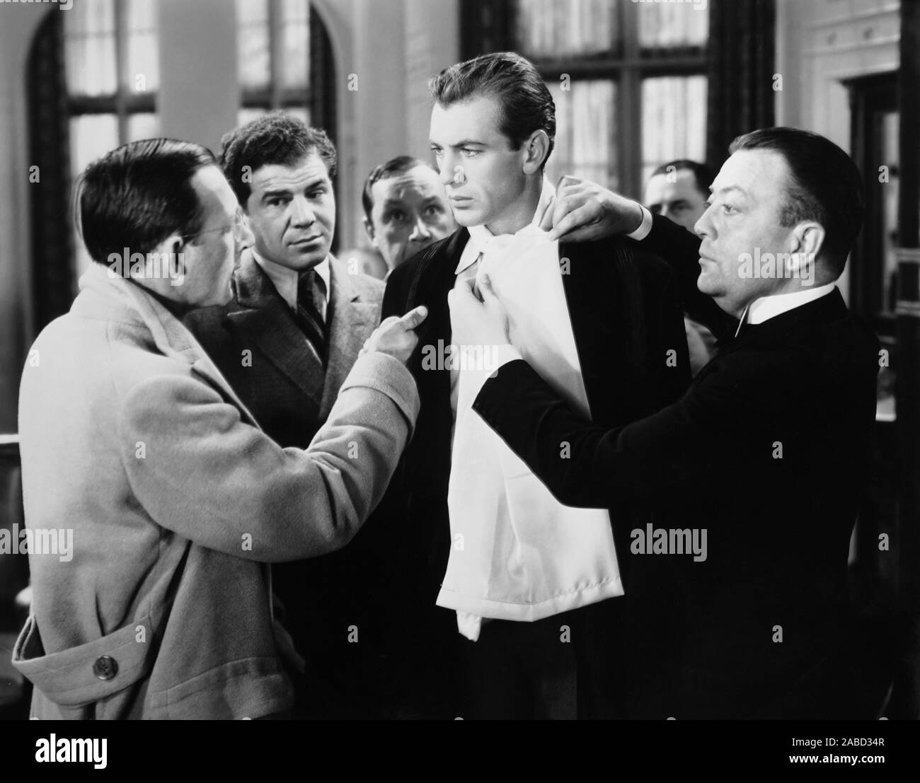 MR. DEEDS GOES TO TOWN, from left: charles Lane, Lionel Stander ...