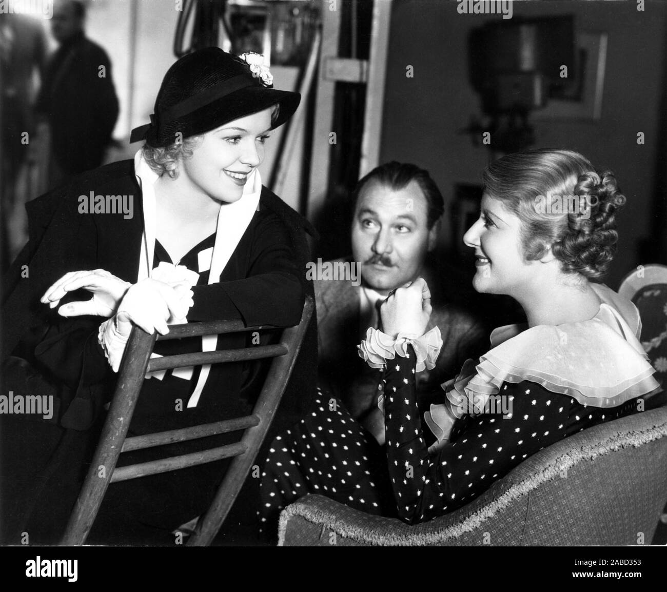 MISTER DYNAMITE, (aka MR. DYNAMITE), from left, Verna Hillie, director Alan Crosland, Jean Dixon ...