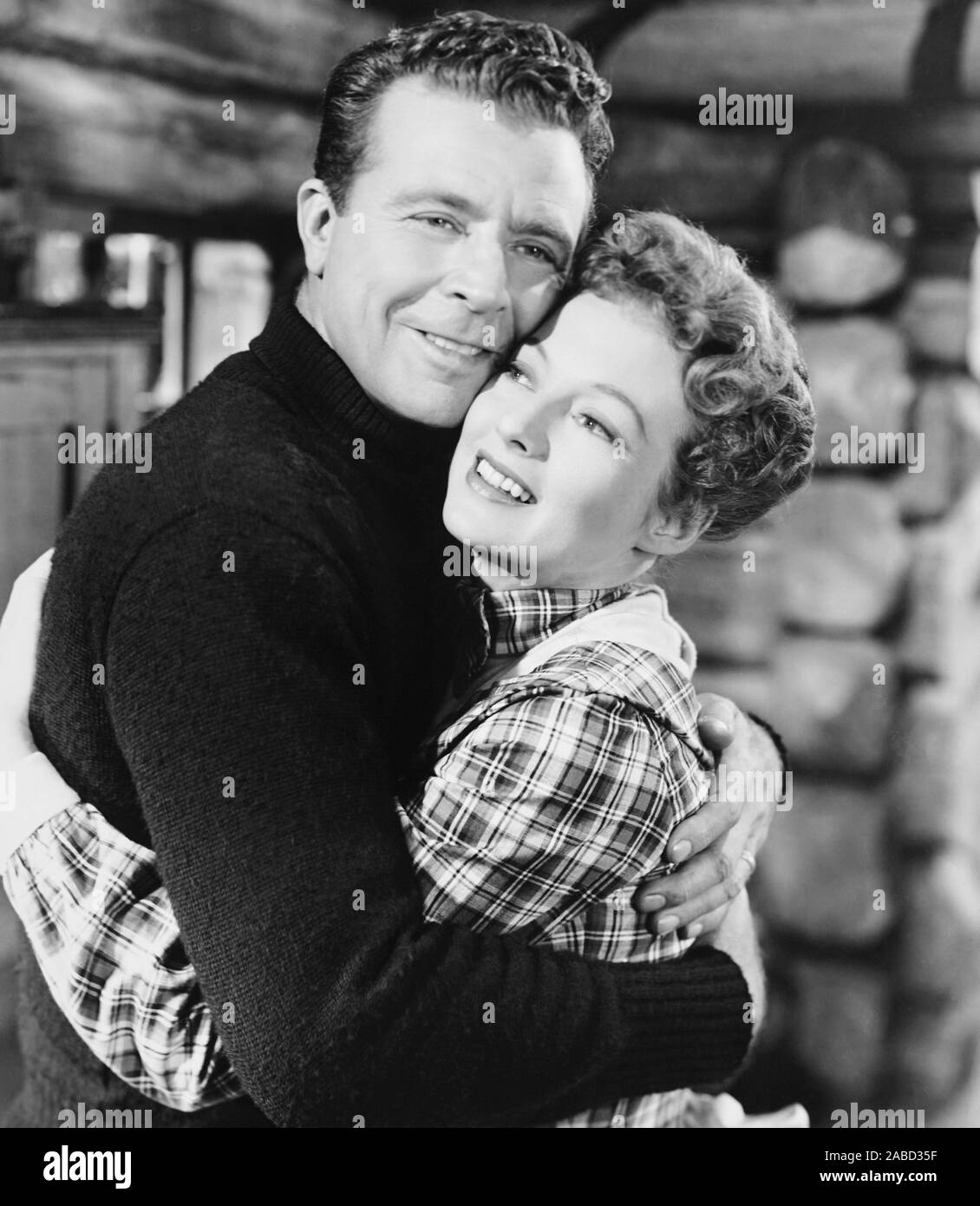 MRS. MIKE, from left: Dick Powell, Evelyn Keyes, 1949 Stock Photo - Alamy
