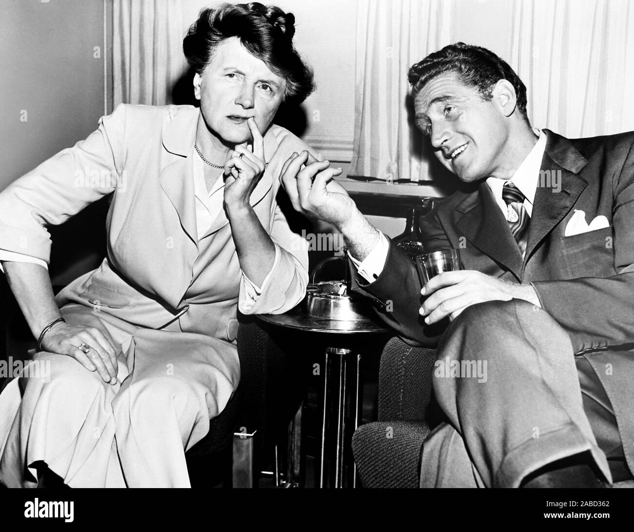 MRS. O'MALLEY AND MR. MALONE, from left, Marjorie Main, James Whitmore ...
