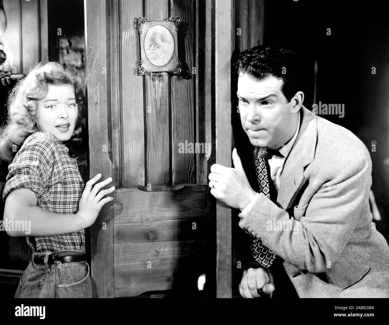 MURDER, HE SAYS, from left, Helen Walker, Fred MacMurray, 1945 Stock Photo - Alamy