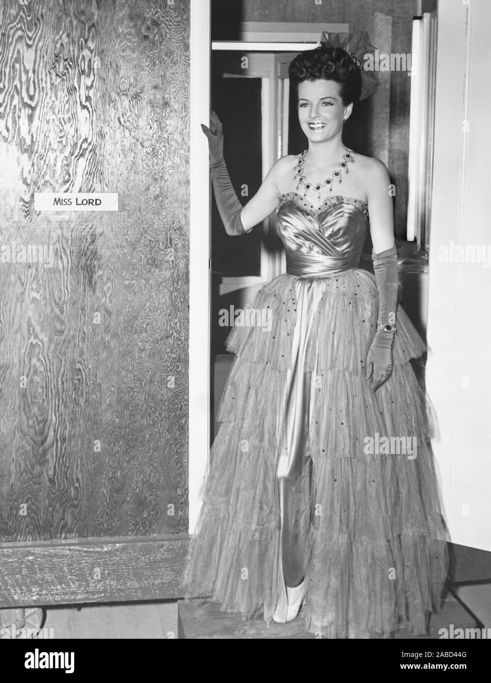NEW ORLEANS, Marjorie Lord on set, 1947 Stock Photo - Alamy