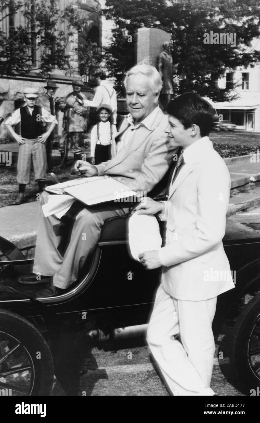 1918, from left: screenwriter Horton Foote, Matthew Broderick on set ...