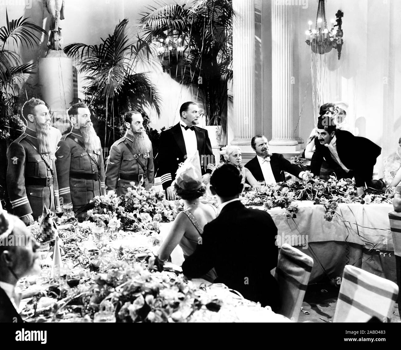 A NIGHT AT THE OPERA, Edward Keane (standing, center), Sig Ruman ...