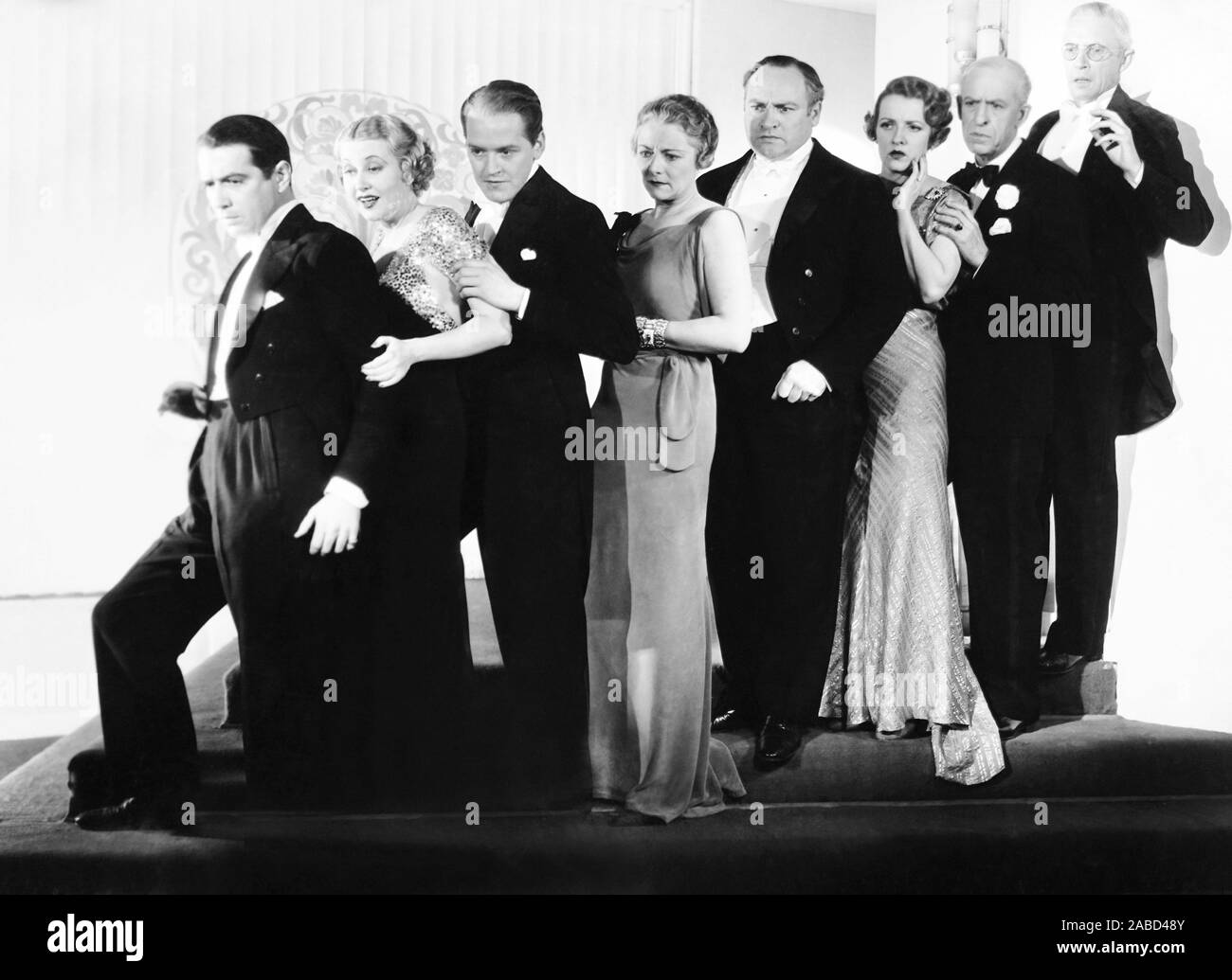 THE NINTH GUEST, from left: Donald Cook, Genevieve Tobin, Hardie ...