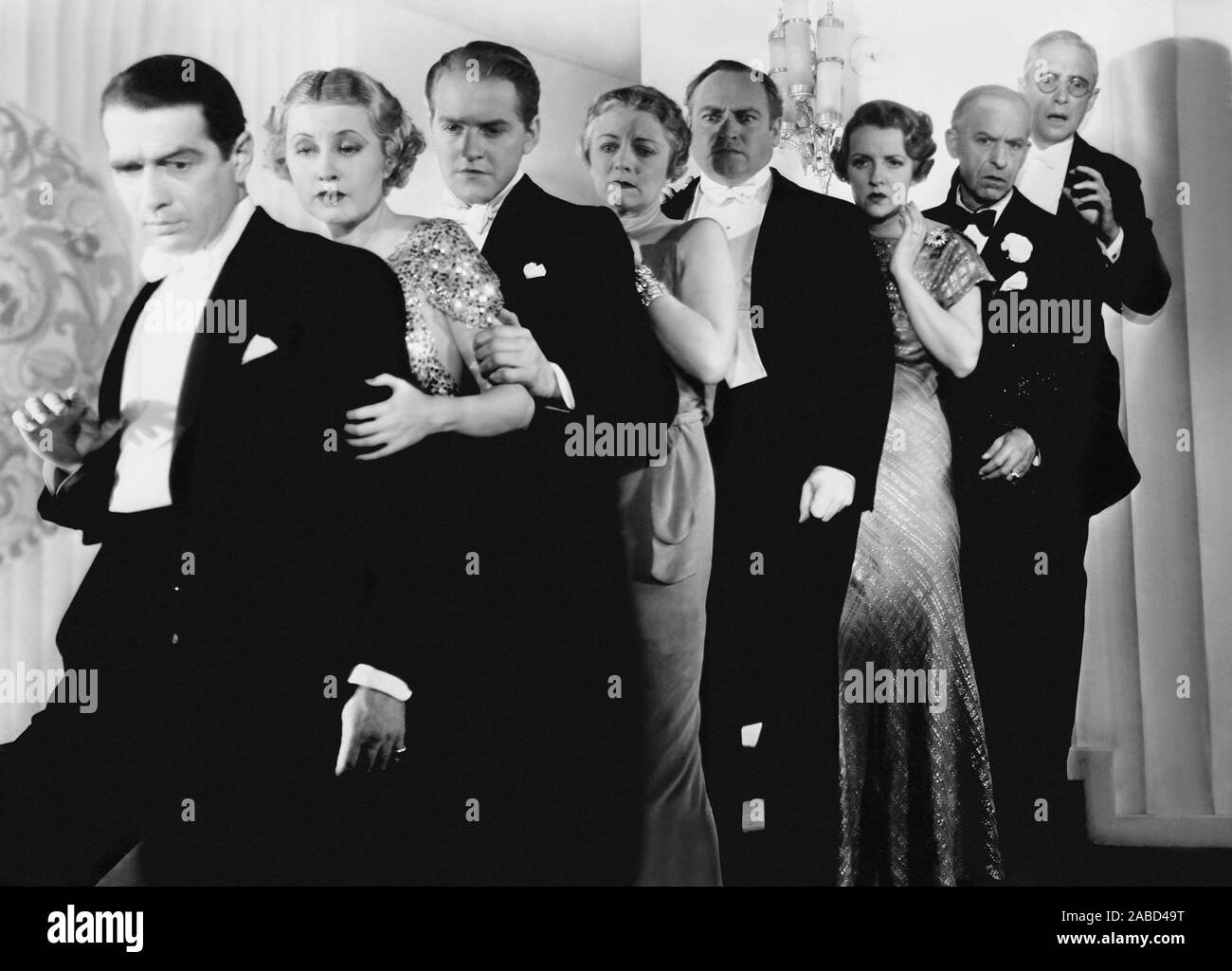 THE NINTH GUEST, from left: Donald Cook, Genevieve Tobin, Hardie ...