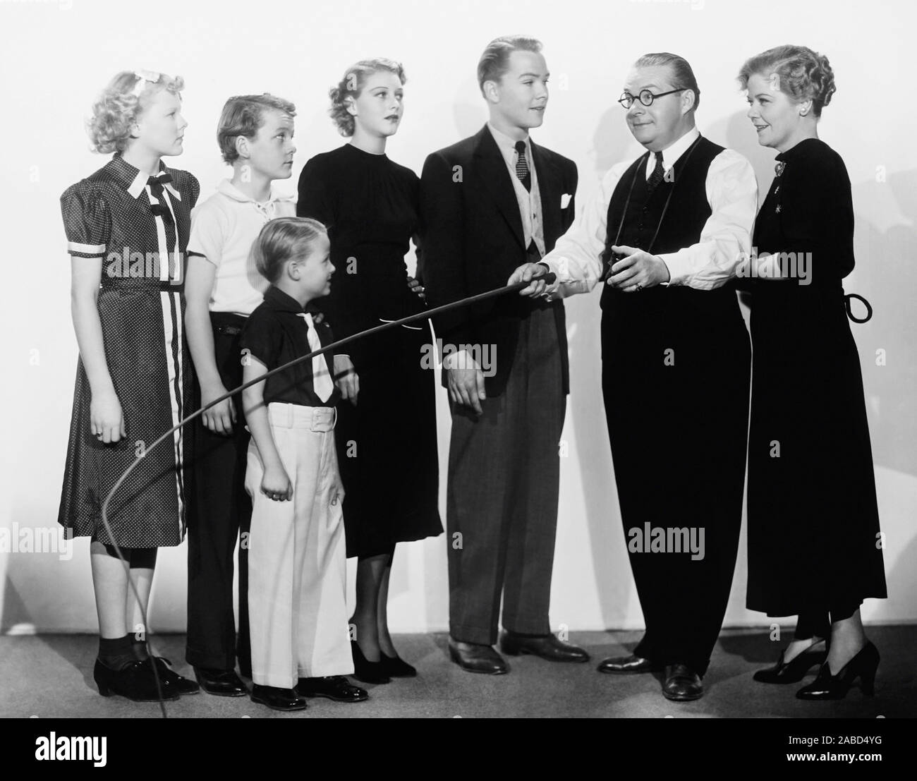 OFF TO THE RACES, from left: June Carlson, George Ernest, Billy Mahan ...