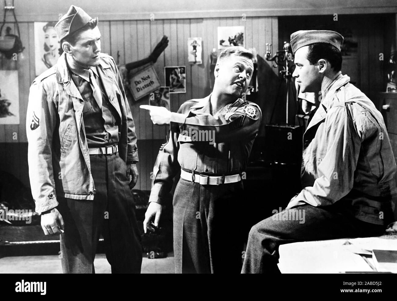 OPERATION MAD BALL, from left, Dick York, Mickey Rooney, Jack Lemmon, 1957 Stock Photo - Alamy
