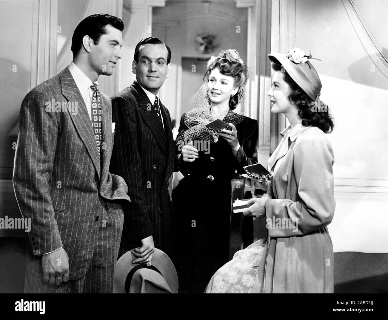 ORCHESTRA WIVES, from left, George Montgomery, Glenn Miller, Virginia ...