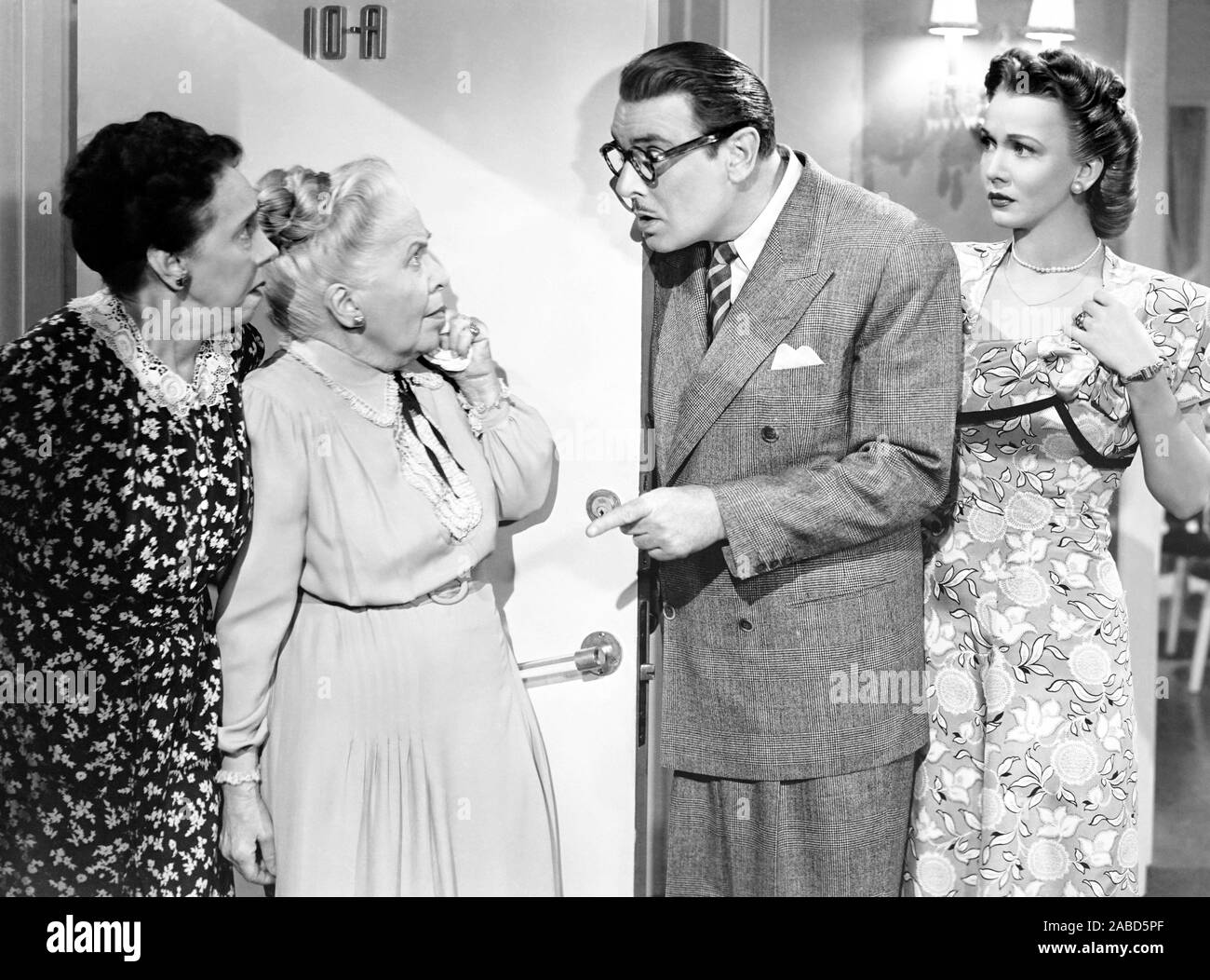 OUT OF THE BLUE, from left, Elizabeth Patterson, Julia Dean, George ...