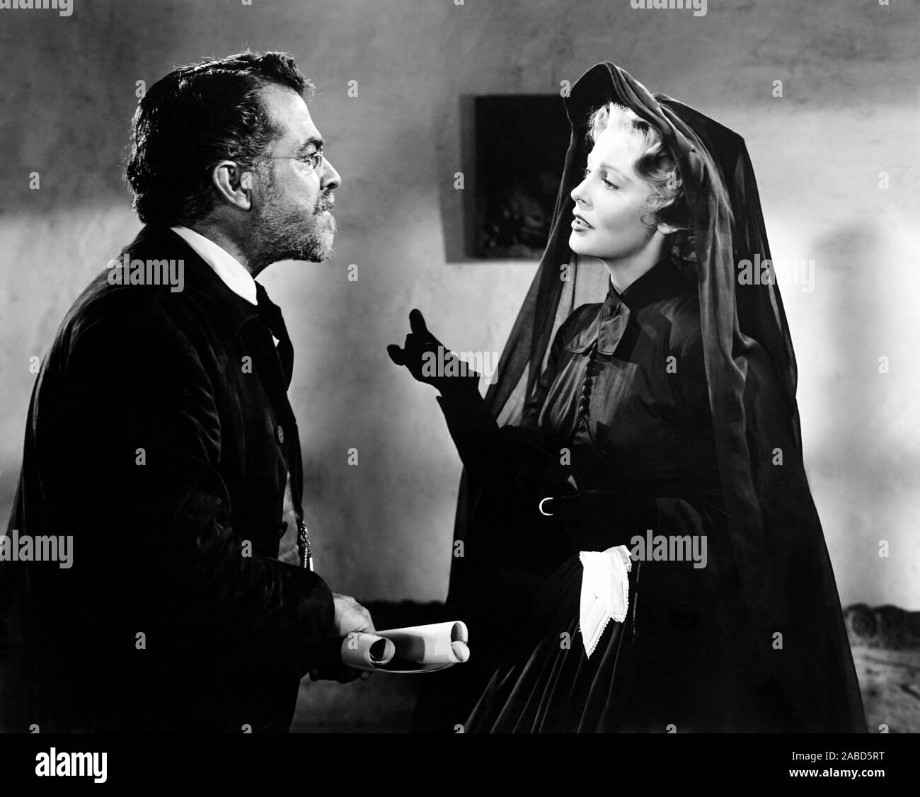 THE OUTRIDERS, from left, Ramon Novarro, Arlene Dahl, 1950 Stock Photo ...
