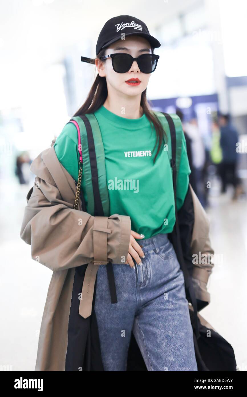 Chinese singer and actress Qi Wei or Stephy Qi shows up at Shanghai ...