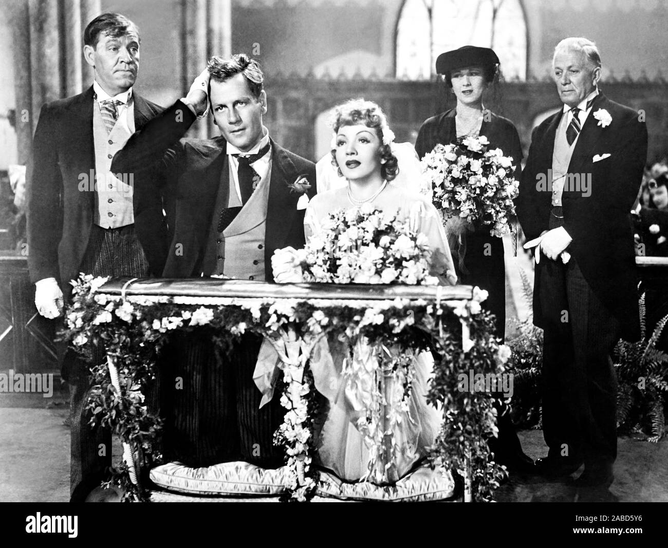 THE PALM BEACH STORY, from left, front, Joel McCrea, Claudette Colbert ...