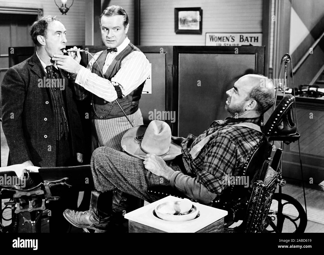 THE PALEFACE, from left, George Chandler, Bob Hope, Nestor Paiva, 1948 ...