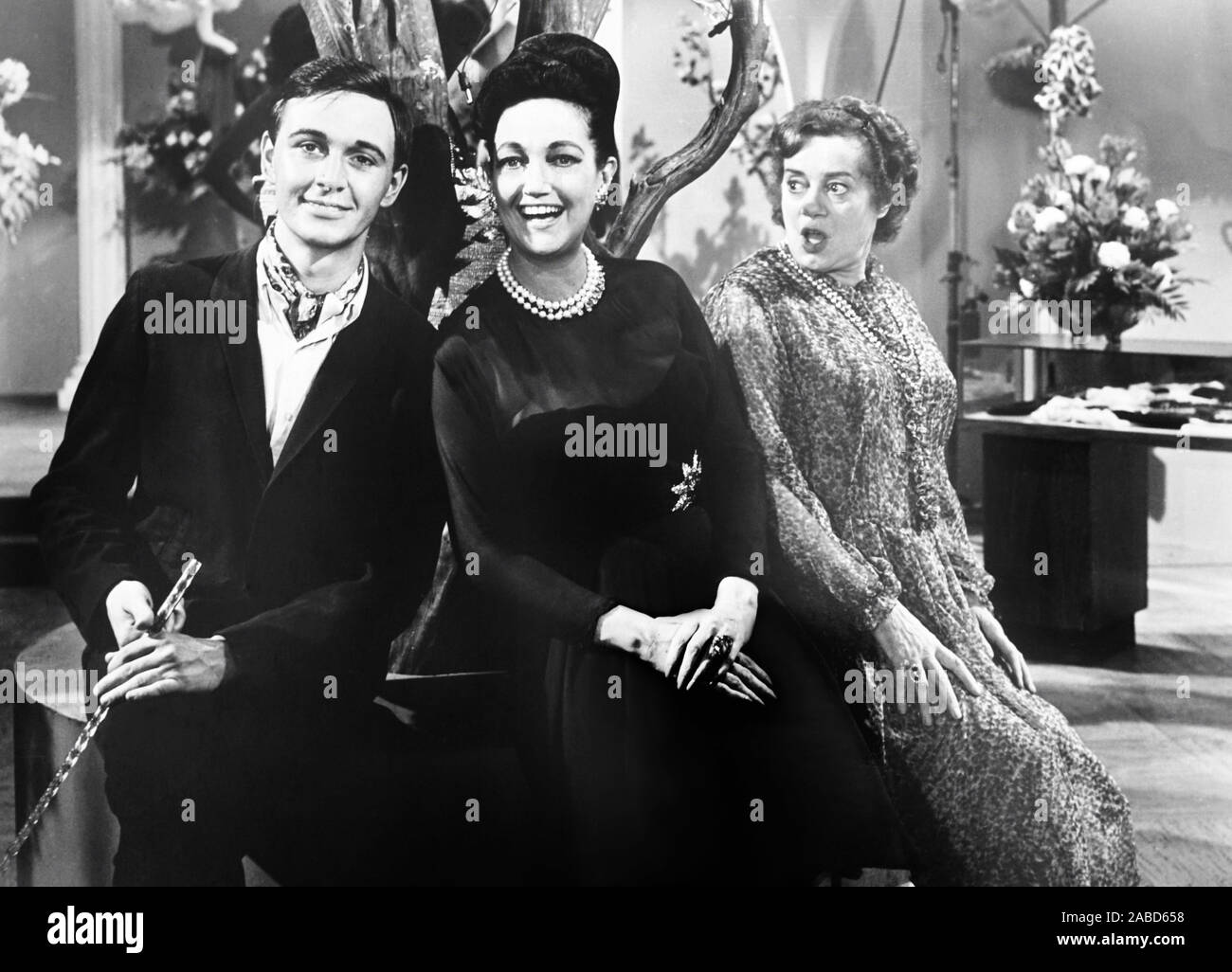 PAJAMA PARTY, from left, Tommy Kirk, Dorothy Lamour, Elsa Lanchester ...