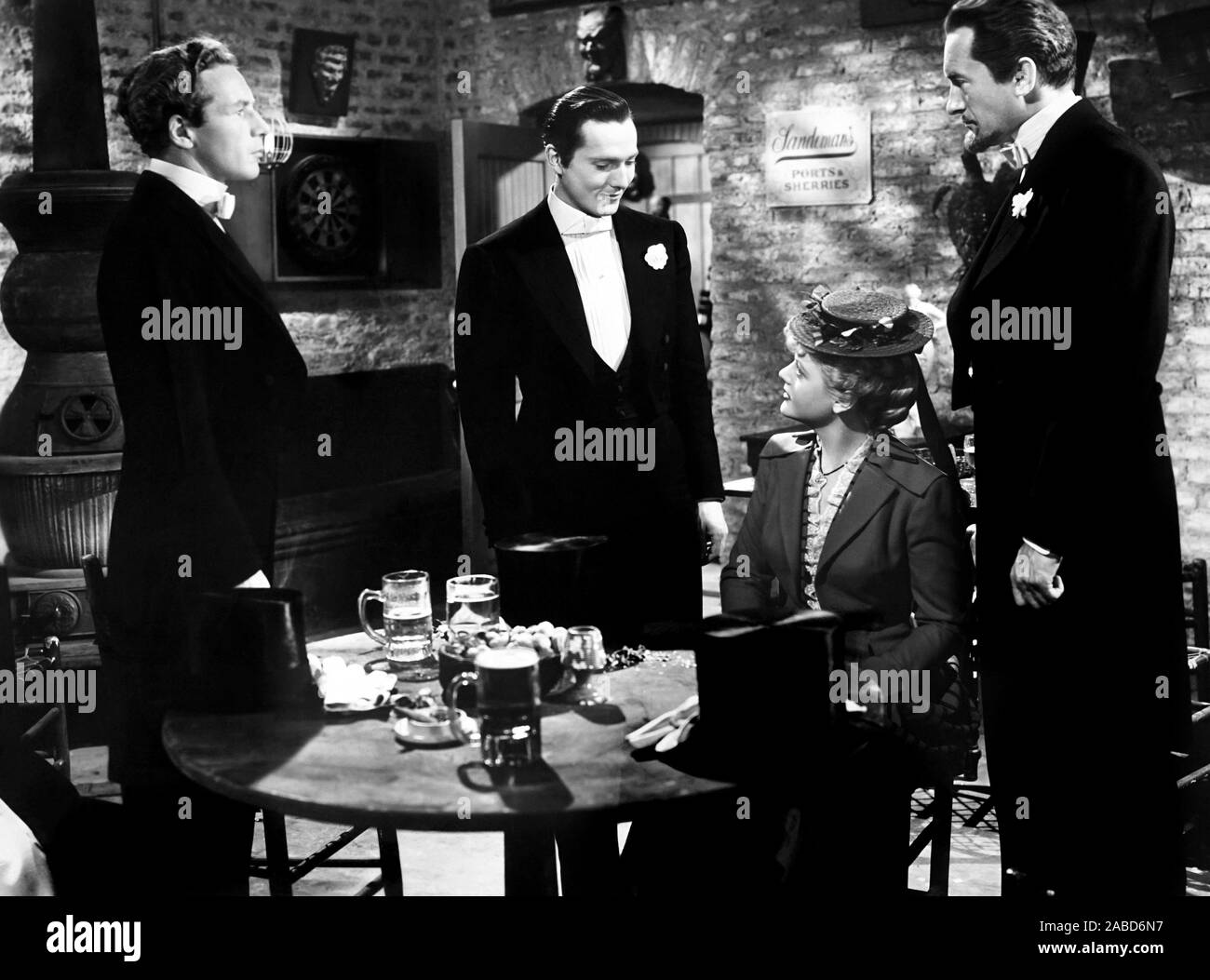 THE PICTURE OF DORIAN GRAY, from left, Loewell Gilmore, Hurd Hatfield ...