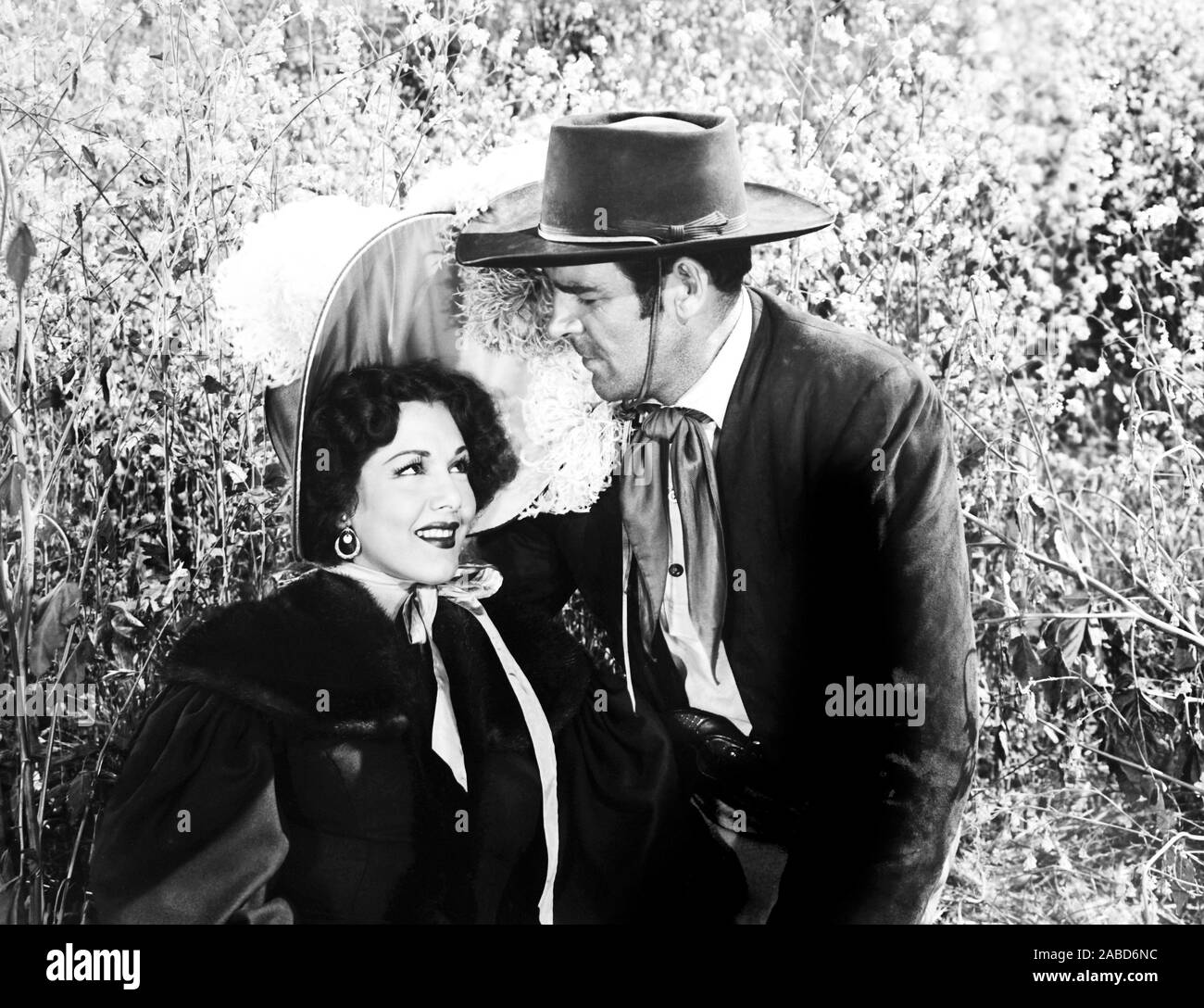 PIRATES OF MONTEREY, from left, Maria Montez, Rod Cameron, 1947 Stock ...