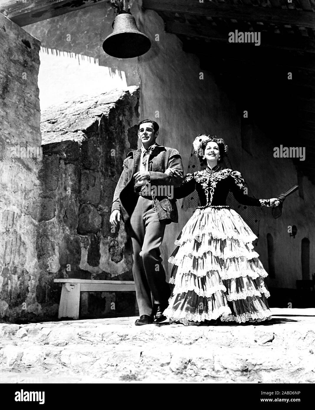 PIRATES OF MONTEREY, from left, Rod Cameron, Maria Montez, 1947 Stock ...