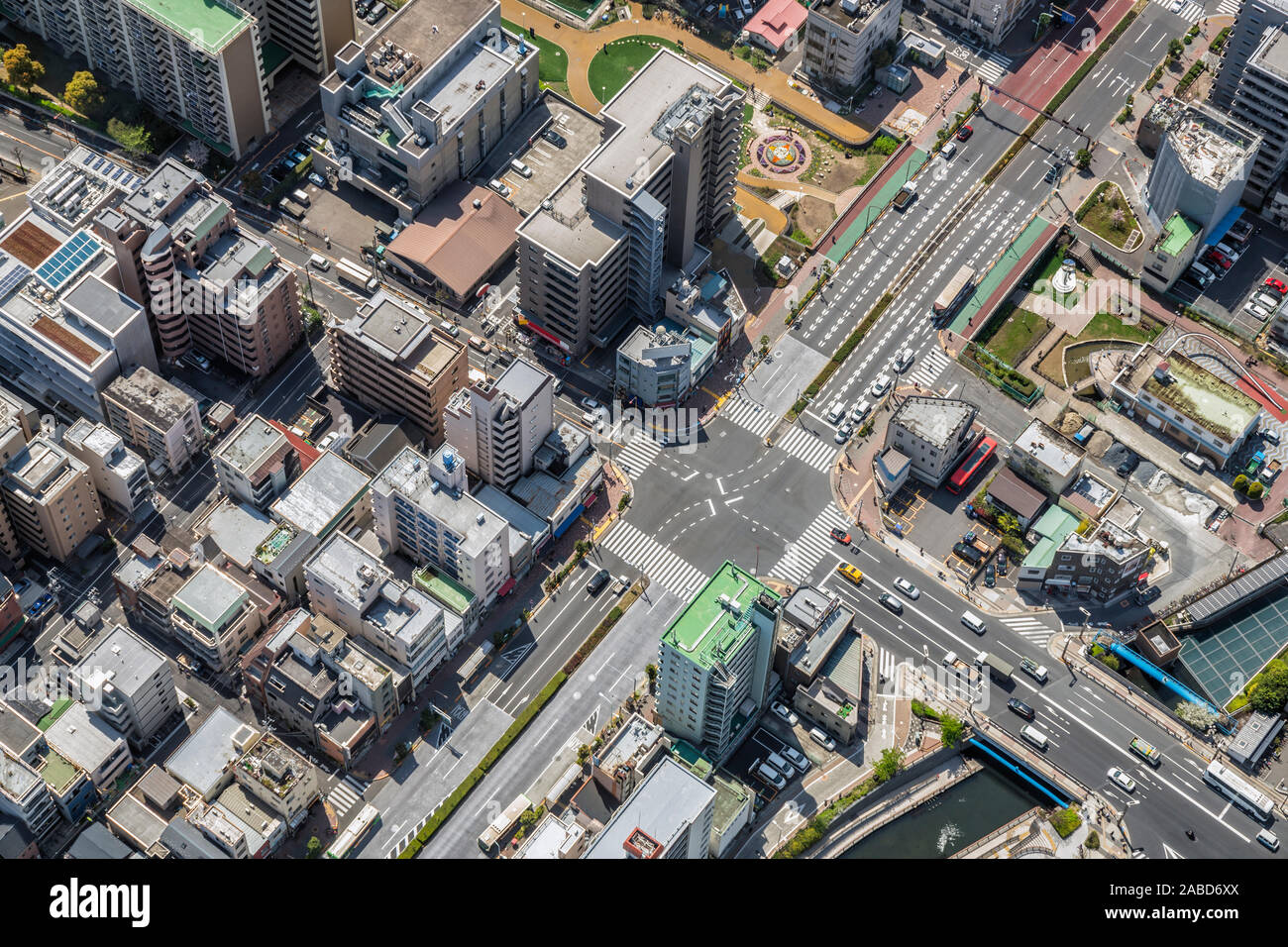 City Street Top View