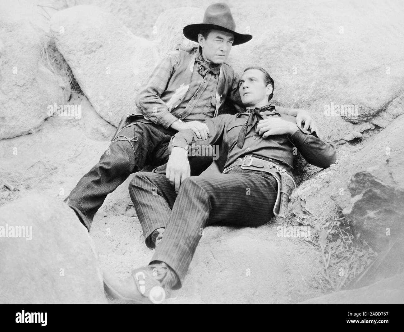 POWDERSMOKE RANGE, from left: Harry Carey, Tom Tyler, 1935 Stock Photo - Alamy