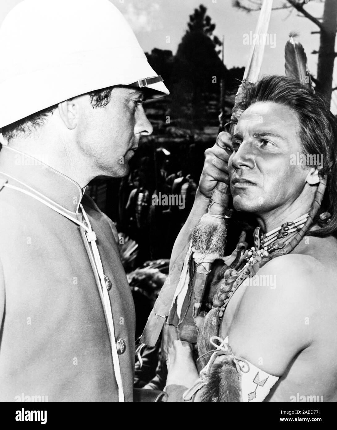 PONY SOLDIER, from left, Tyrone Power, Cameron Mitchell, 1952, TM ...