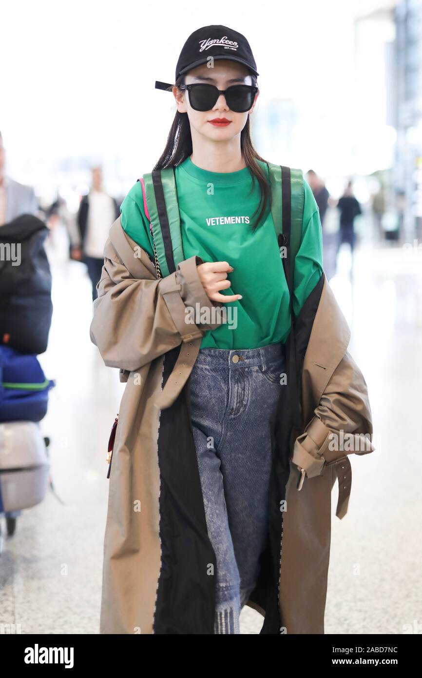 Chinese singer and actress Qi Wei or Stephy Qi shows up at Shanghai ...