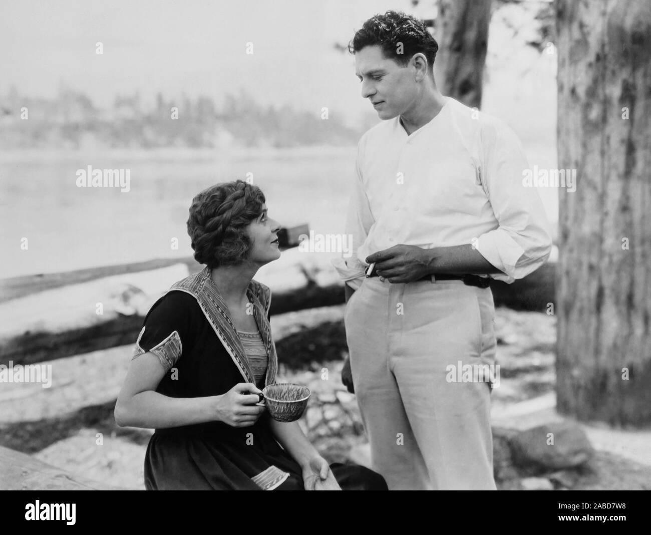 QUINCY ADAMS SAWYER, from left: Blanche Sweet, John Bowers on set, 1922 ...