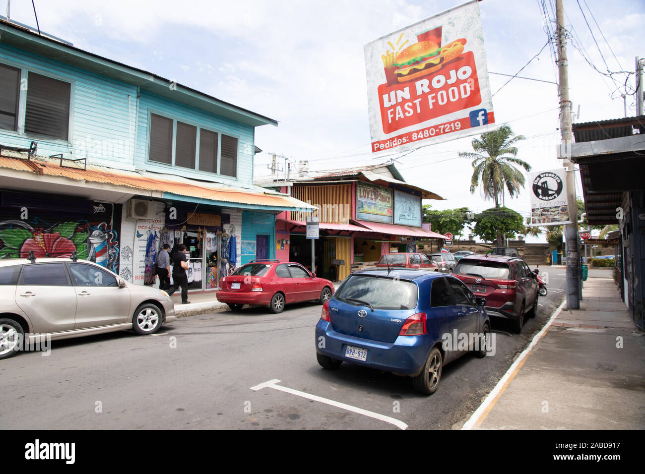 City street in Quepos, Costa Rica Stock Photo - Alamy