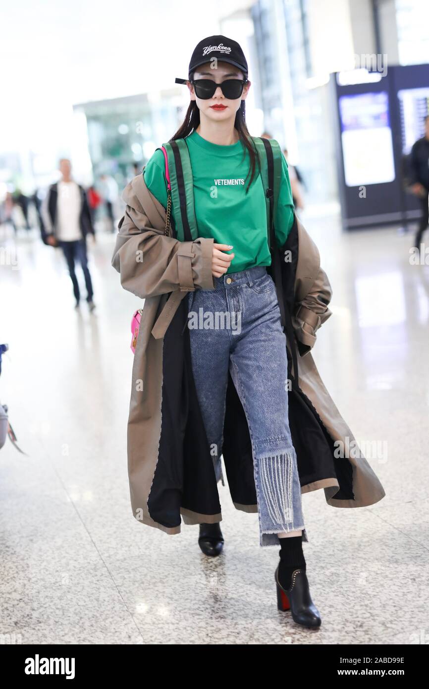 Chinese singer and actress Qi Wei or Stephy Qi shows up at Shanghai ...