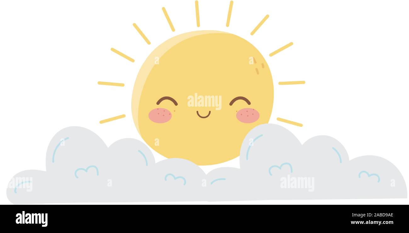 Sun cartoon design, Abstract summer nature tropical season holiday and ...