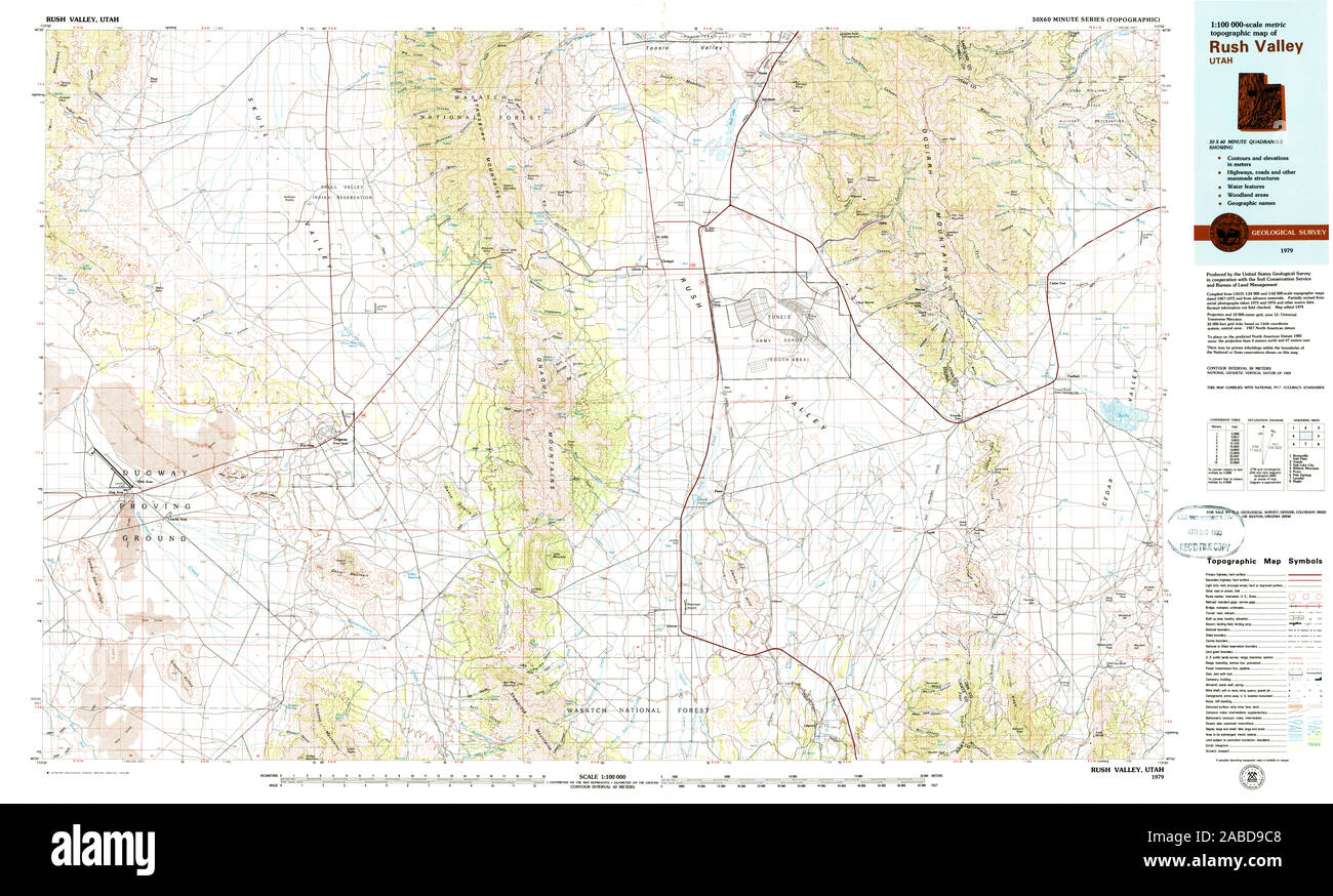 UT Rush Valley 251613 1979 100000 Restoration Stock Photo - Alamy