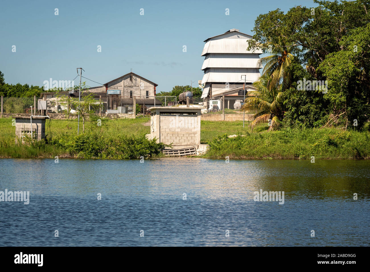 Orange County, Belize - November, 16, 2019. Rum Factory located on New ...