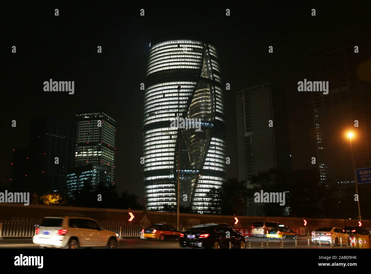 Leeza SOHO, a skyscraper designed by late Zaha Hadid, lights up for ...