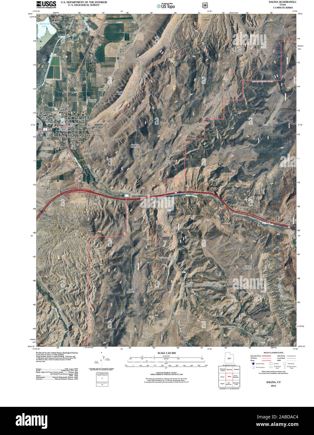 Map of salina Cut Out Stock Images & Pictures - Alamy